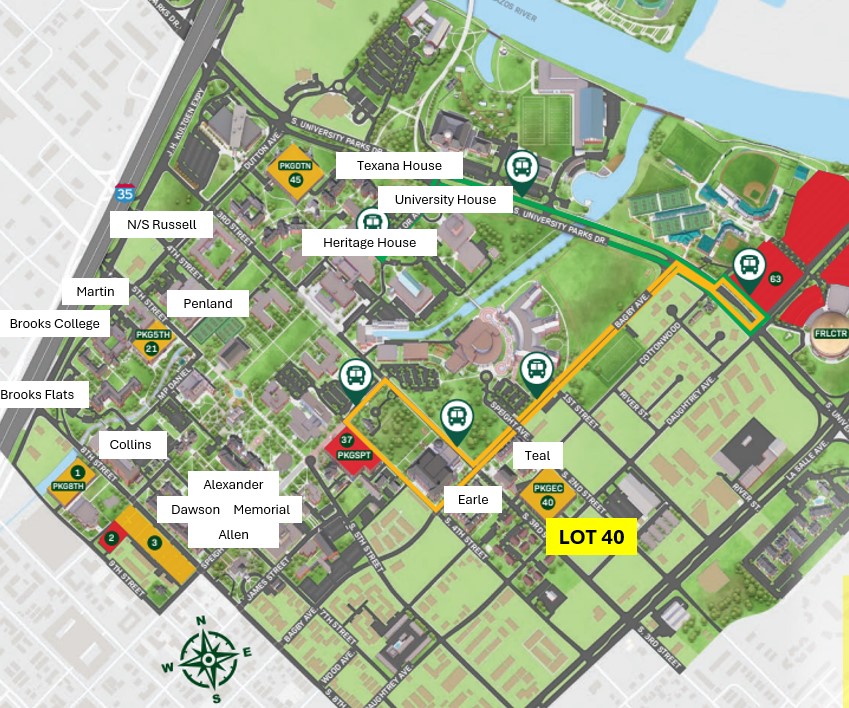 Lot 40: East Campus Garage | Department of Public Safety | Baylor ...